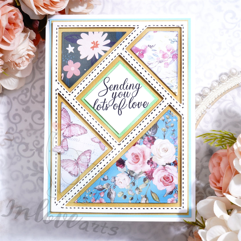 Inlovearts Patchwork Background Board Cutting Dies