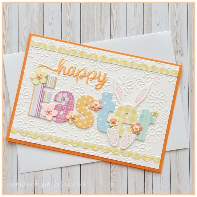 Inlovearts "Happy Easter" Word Metal Cutting Dies