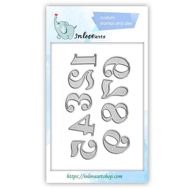 Inloveartshop Number Cutting Dies