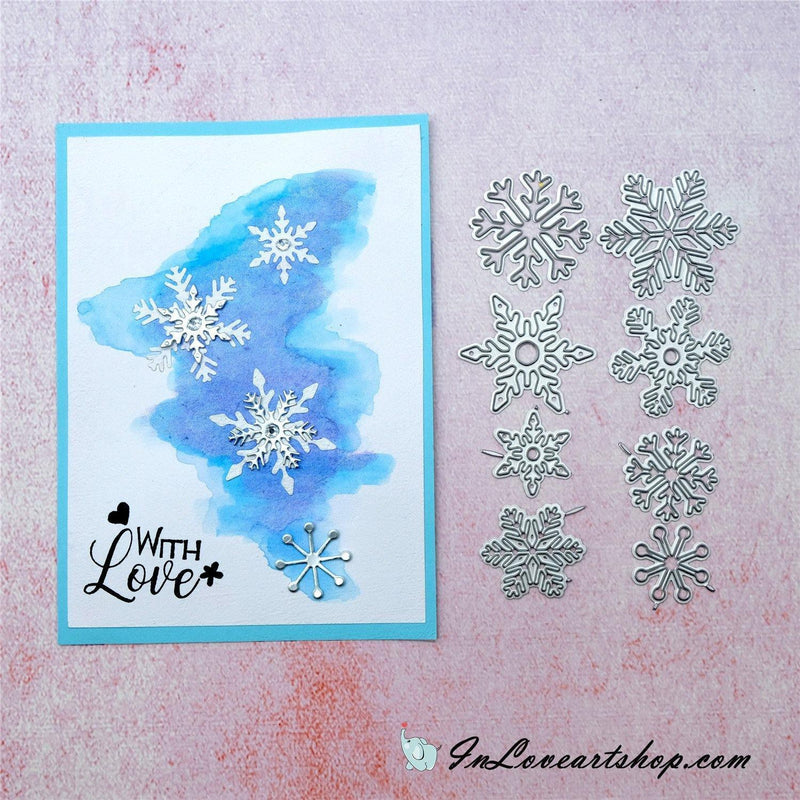 Inloveartshop Various Small Snowflakes Decoration Cutting Dies