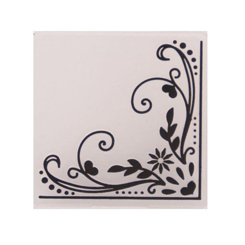 Floral Corner Decorative Pattern Plastic Embossing Folder – Inlovearts