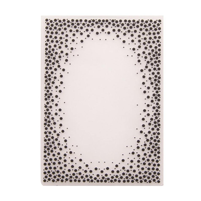 Dot Border Plastic Embossing Folder – Inlovearts