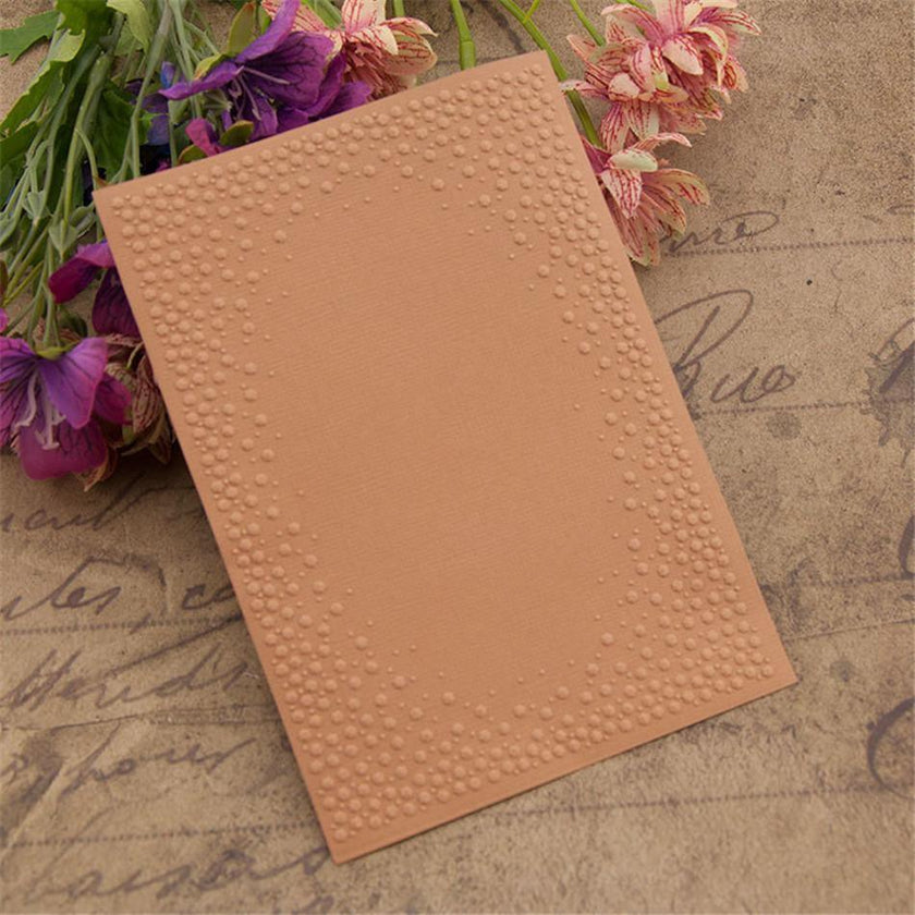 Dot Border Plastic Embossing Folder – Inlovearts