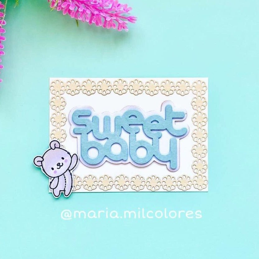 "Sweet Baby" Words Cutting Dies