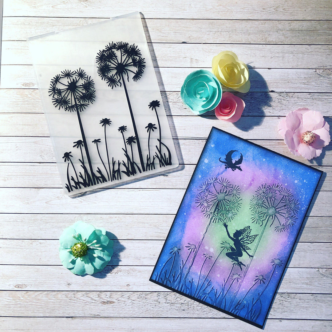 1PC Dandelion Plastic Embossing Folder – Inlovearts
