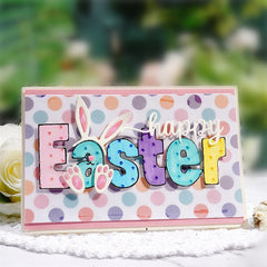 Inlovearts "Happy Easter" Word Metal Cutting Dies