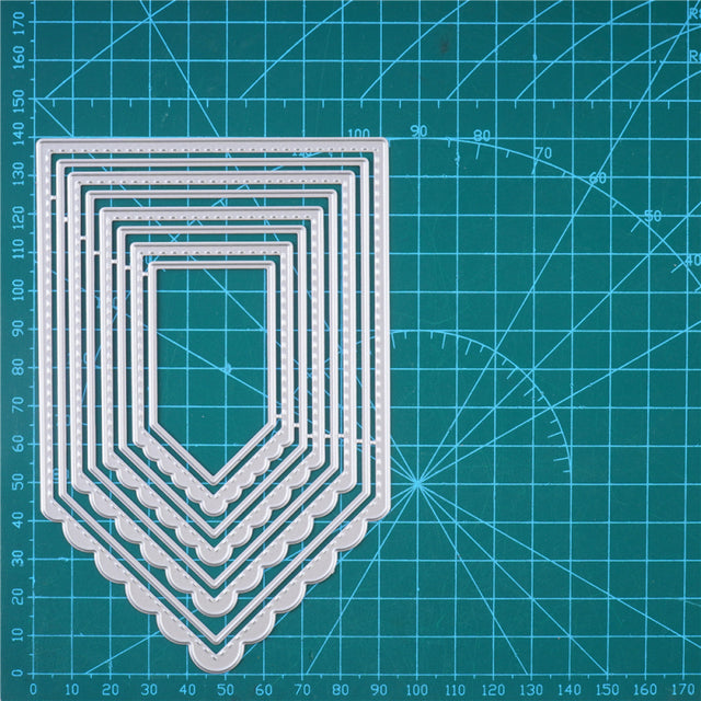 Inlovearts Stackable Tag Metal Cutting Dies